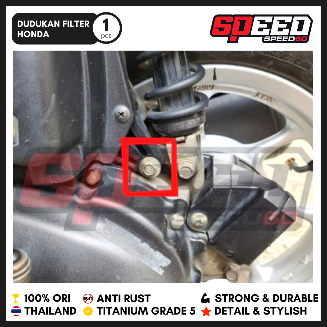 Jual Titanium Probolt Baut Dudukan Filter Honda Vario 125 150 160 Grade 5 King Nut Thailand ...