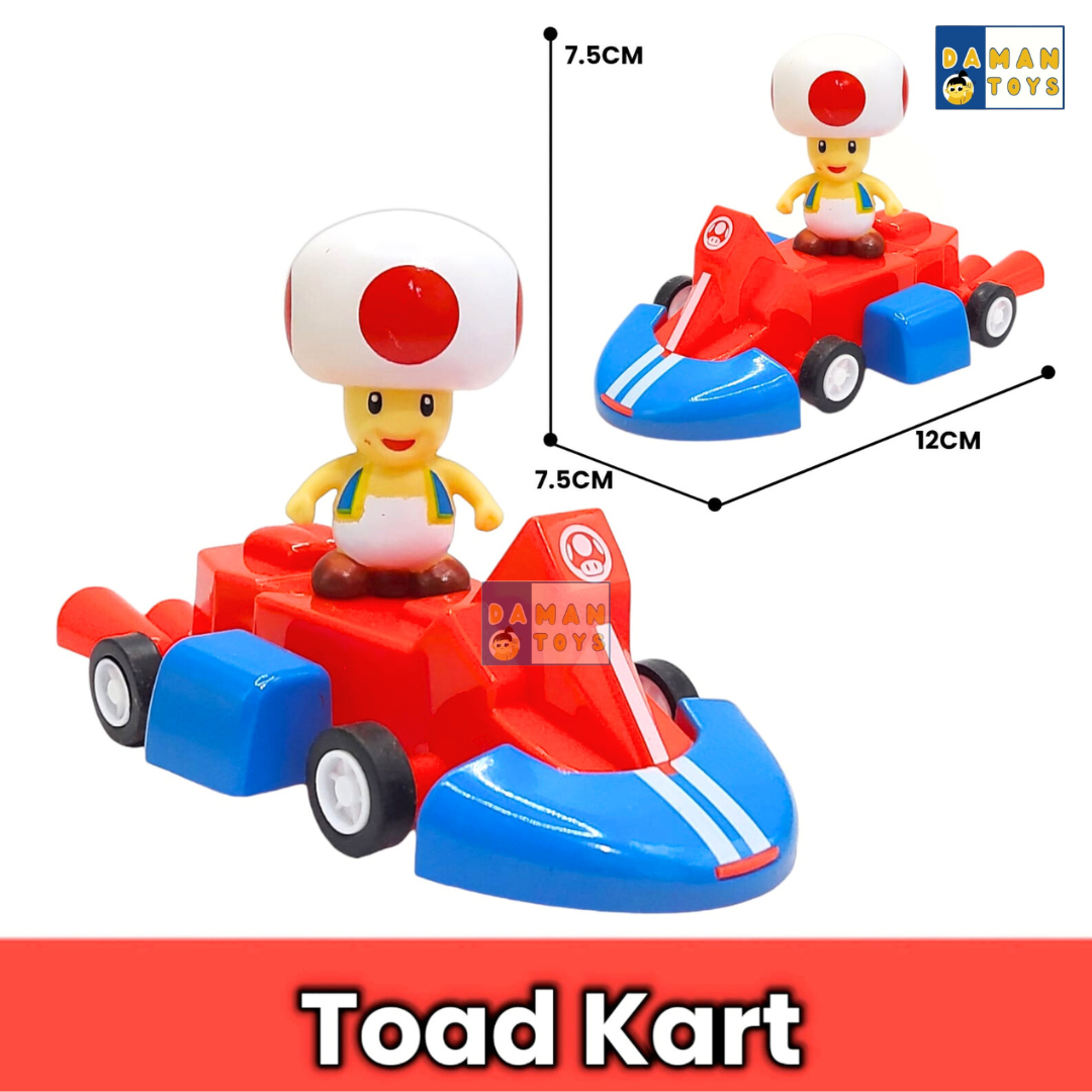 Jual Mainan Mobil Super Mario Kart Luigi Bowser Koopa Donkey Kong Putri ...