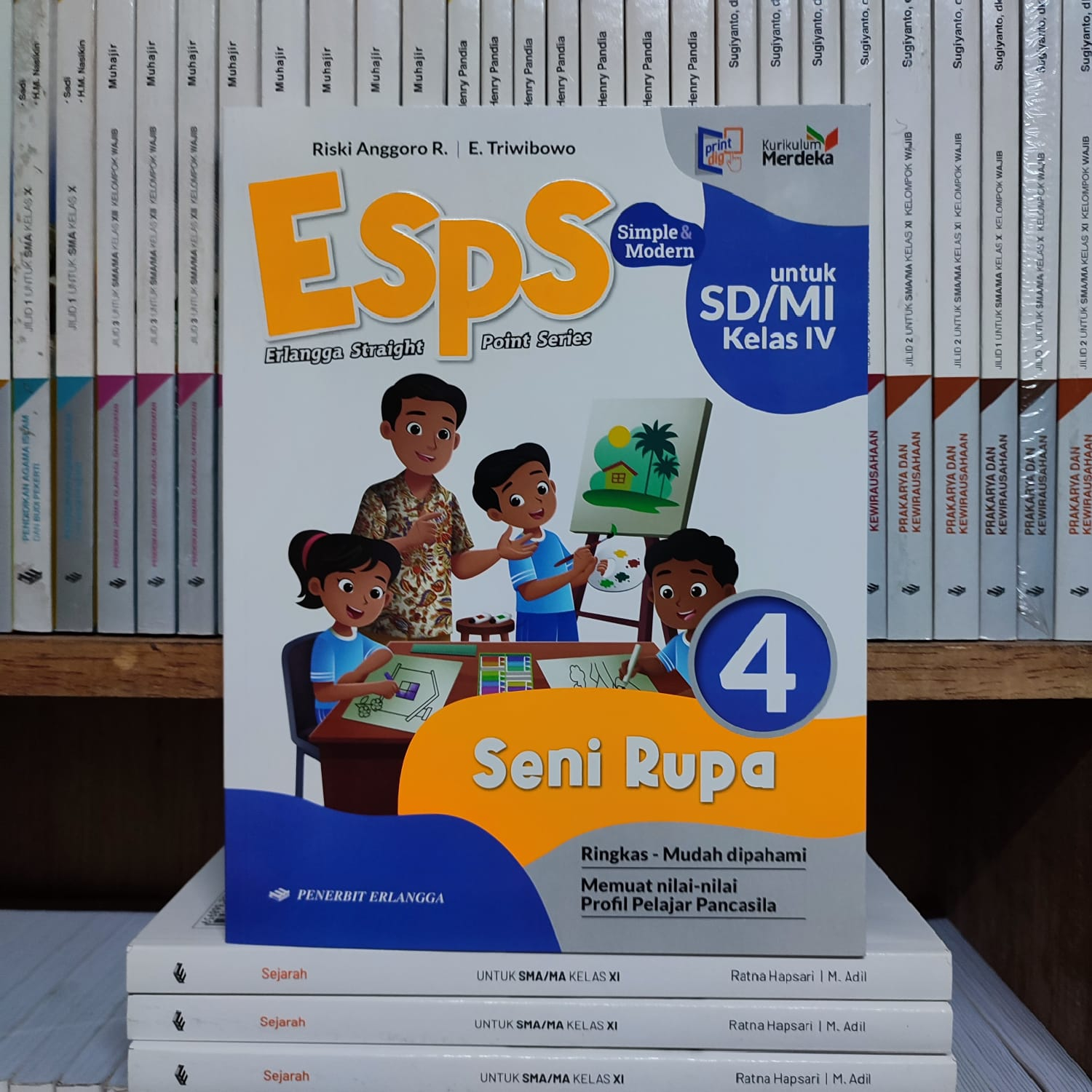 Jual Buku Esps Seni Rupa Kelas 4 SD Kurikulum Merdeka Erlangga | Shopee Indonesia