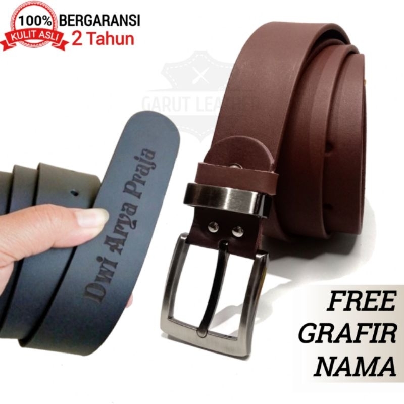 Jual Sabuk Pria/Ikat Pinggang Pria Kulit Asli/Gesper Pria Jumbo Kulit ...