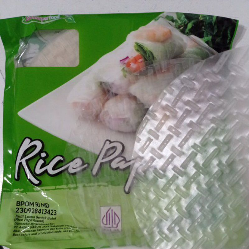 Jual round rice paper bentuk bulat / kertas beras bulat / kertas nasi ...
