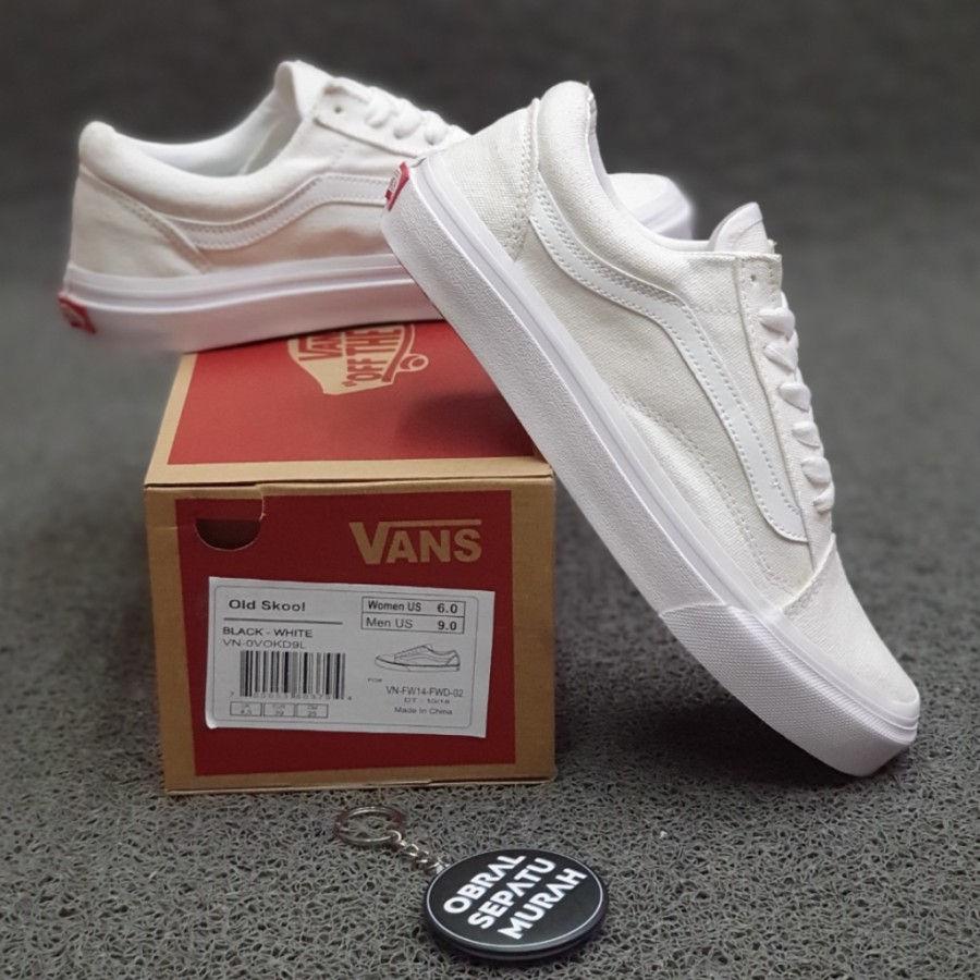 Jual Vans Oldskool Premium Sepatu Vans Putih Sneakers Old Skool Pria ...