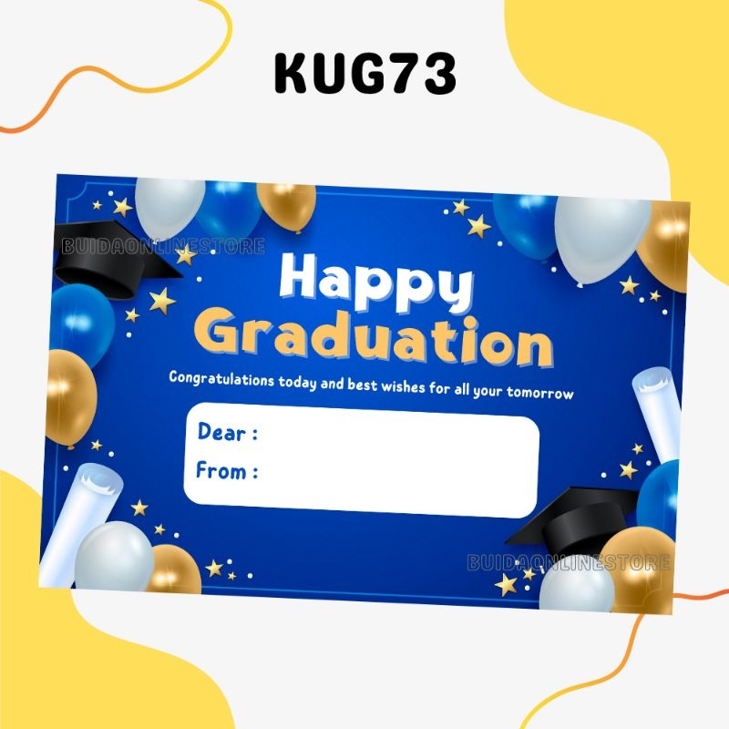 Jual Kartu Ucapan Happy Graduation Stiker Label Selamat Wisuda Hari ...