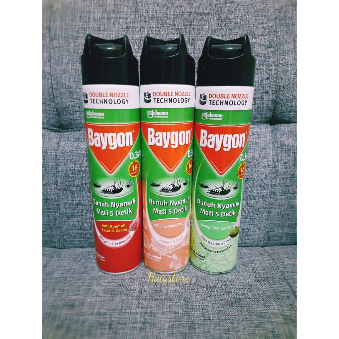 Jual HS // Baygon 600ml/ Baygon Flower Garden 600ml/ Baygon Cherry blossom 600ml | Shopee Indonesia