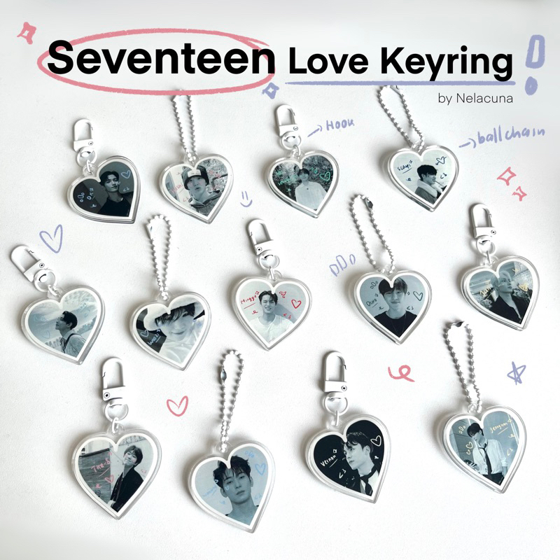 Jual Seventeeen Love Keychain | Gantungan Kunci Acrylic Keyring Kpop Korean Stiker [Nelacuna ...