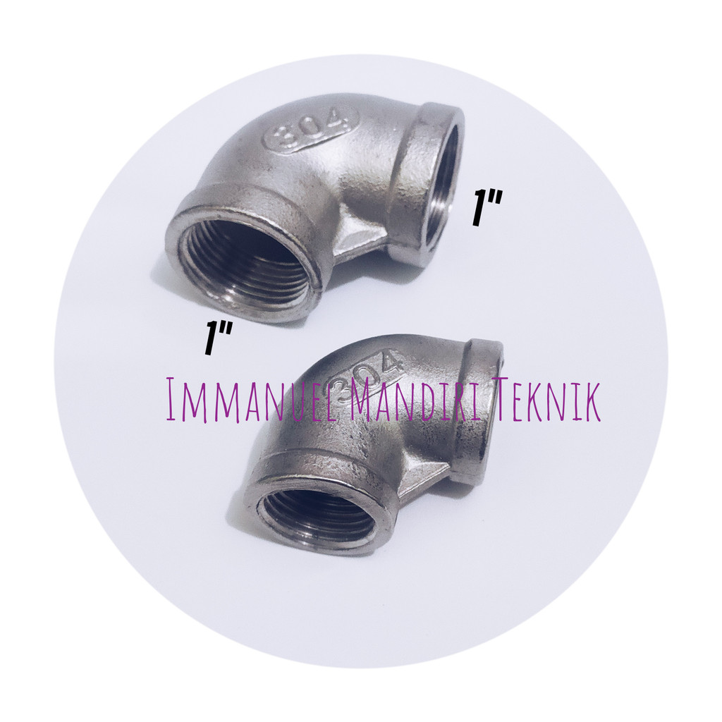 Jual Elbow stainless 1 inch / Elbow drat drat dalam / Knee 1 inch ss304 | Shopee Indonesia