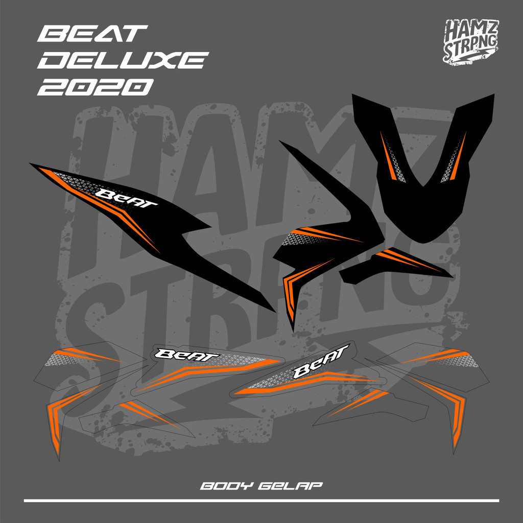 Jual Striping Transparan Beat Deluxe 2020 Motif Garis Polygon | Shopee ...