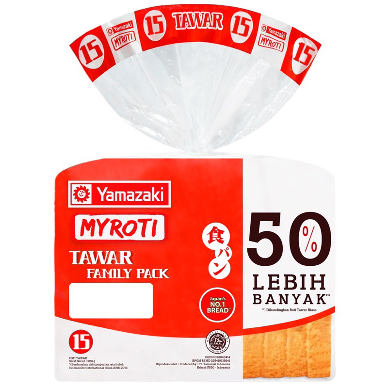 Jual ROTI TAWAR FAMILY PACK YAMAZAKI MYROTI | Shopee Indonesia