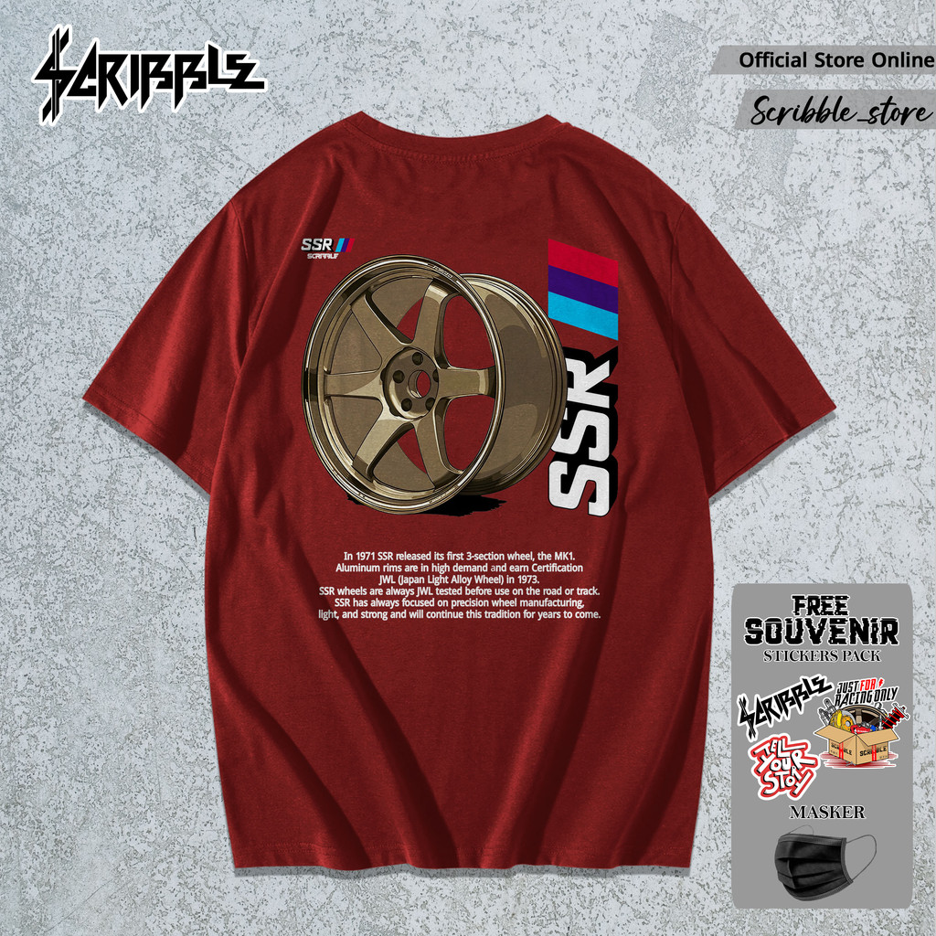 Jual Kaos Racing Velg SSR | Kaos Otomotif | Kaos Distro Pria Wanita ...