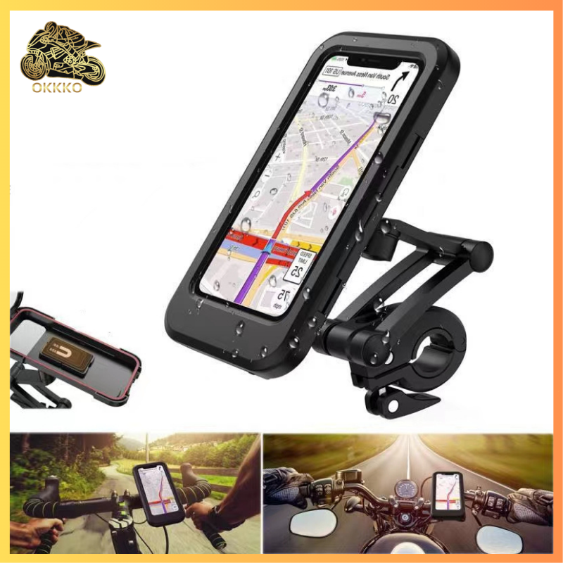 Jual Phone Holder Motor Waterproof Tempat dudukan Hp Sepeda Anti Air Stand Handphone Kereta NB18 ...