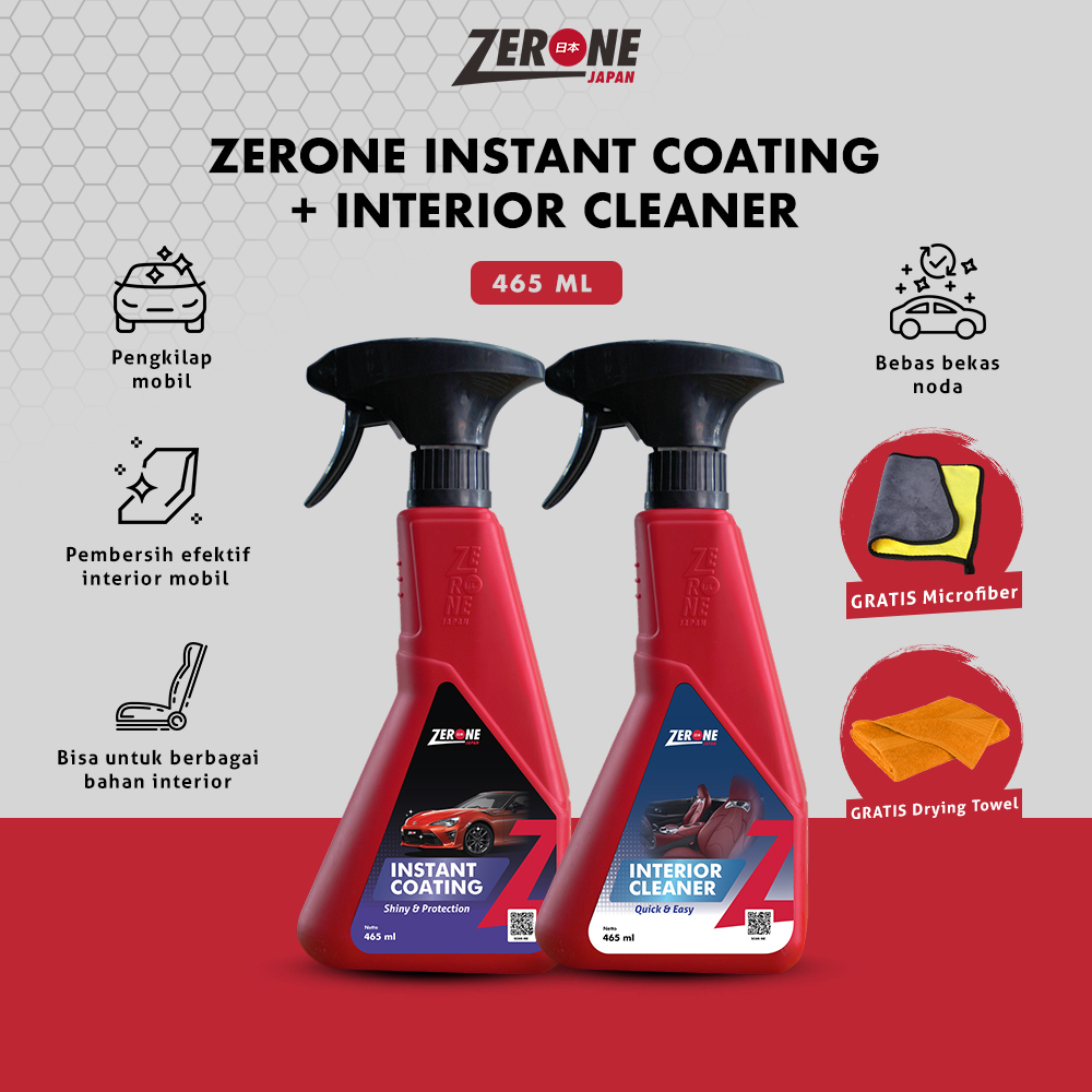 Jual Zerone Interior Cleaner dan Zerone Semi Nano Coating Efek Daun ...