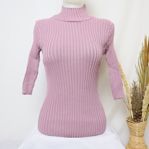 Jual SIZE STANDAR DAN JUMBO BB 40-90KG TurtleNeck rajut Lengan 3/4 ...