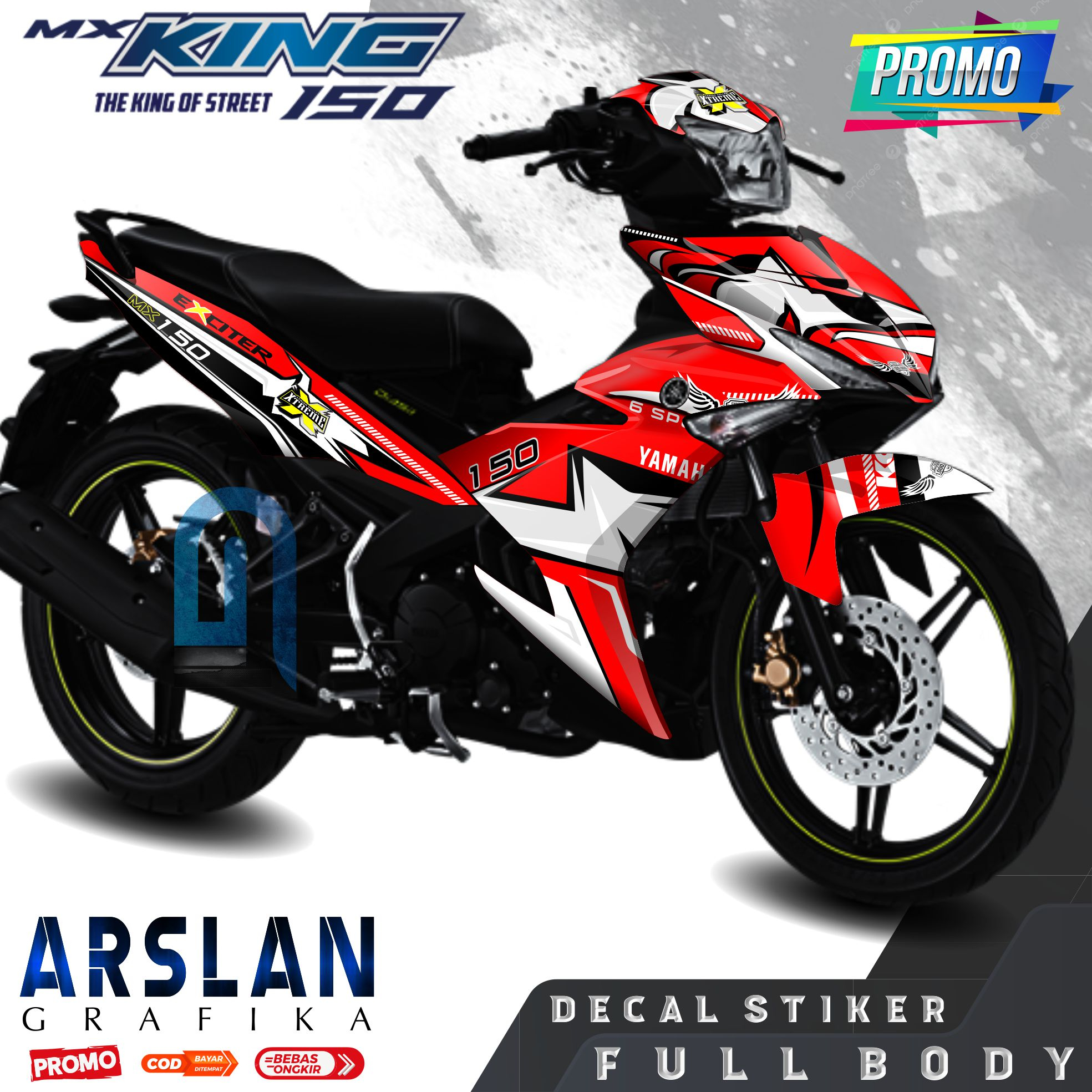 Jual Decal MX KING Full Body Stiker Full Body MX KING 150 Variasi ...