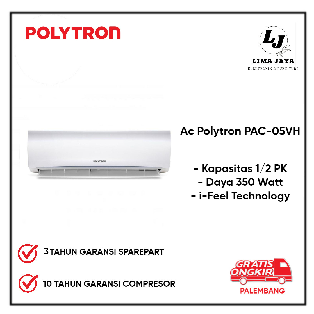 Jual AC Polytron PAC-05VH AC Polytron 1/2 PK AC Polytron Standard ...