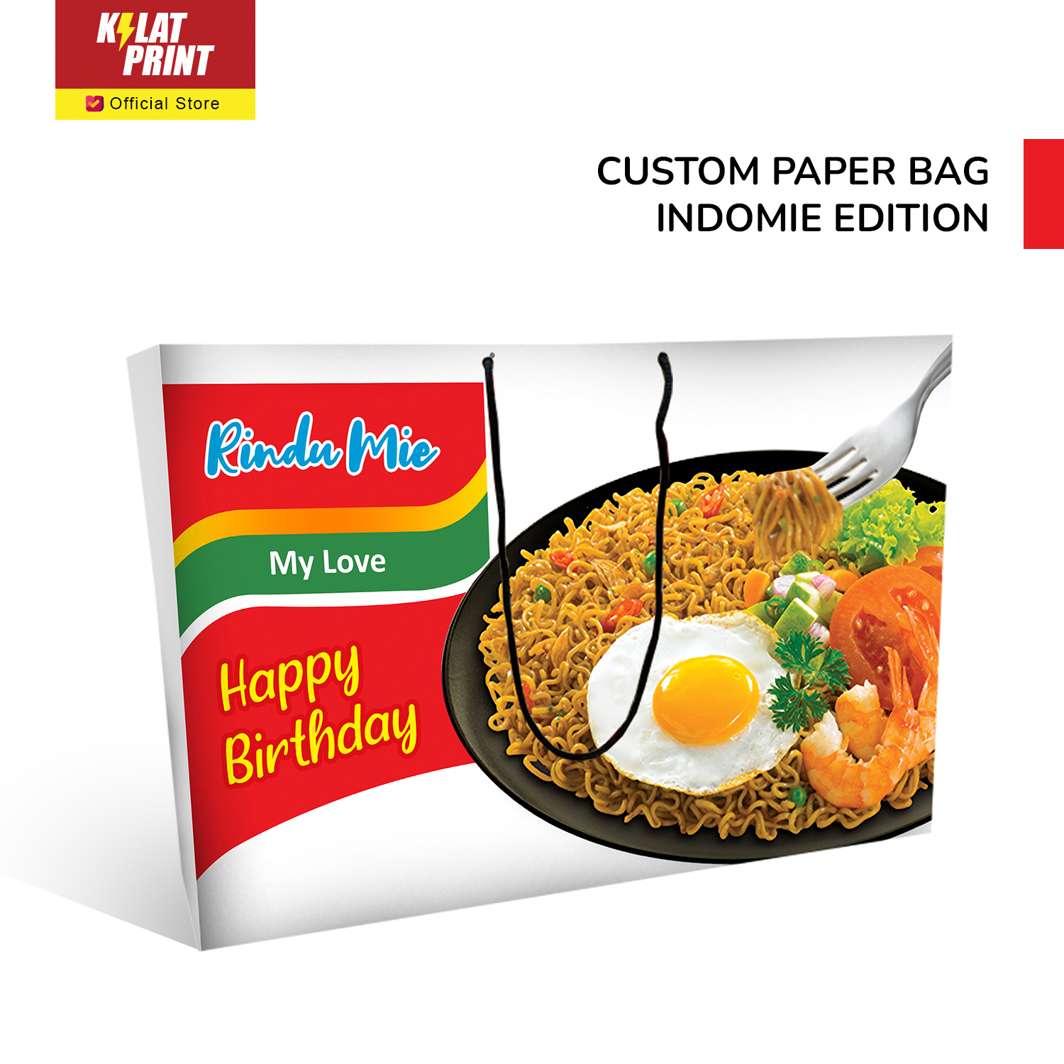 Jual Paper Bag Kado Custom Ala Indomie Edition | Shopee Indonesia