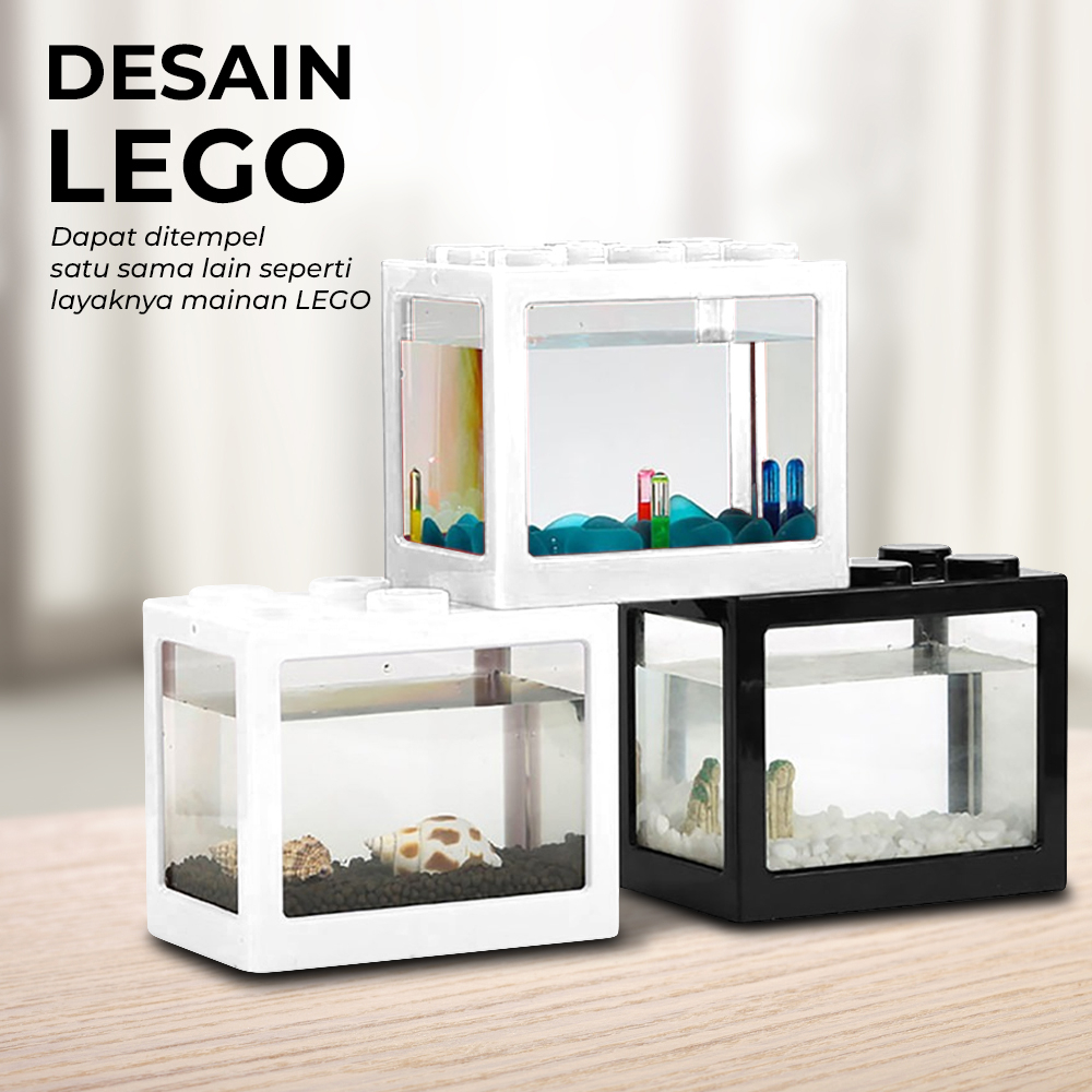 Jual Akuarium Aquarium Mini Lego Block with LED - TOP5 | Shopee Indonesia