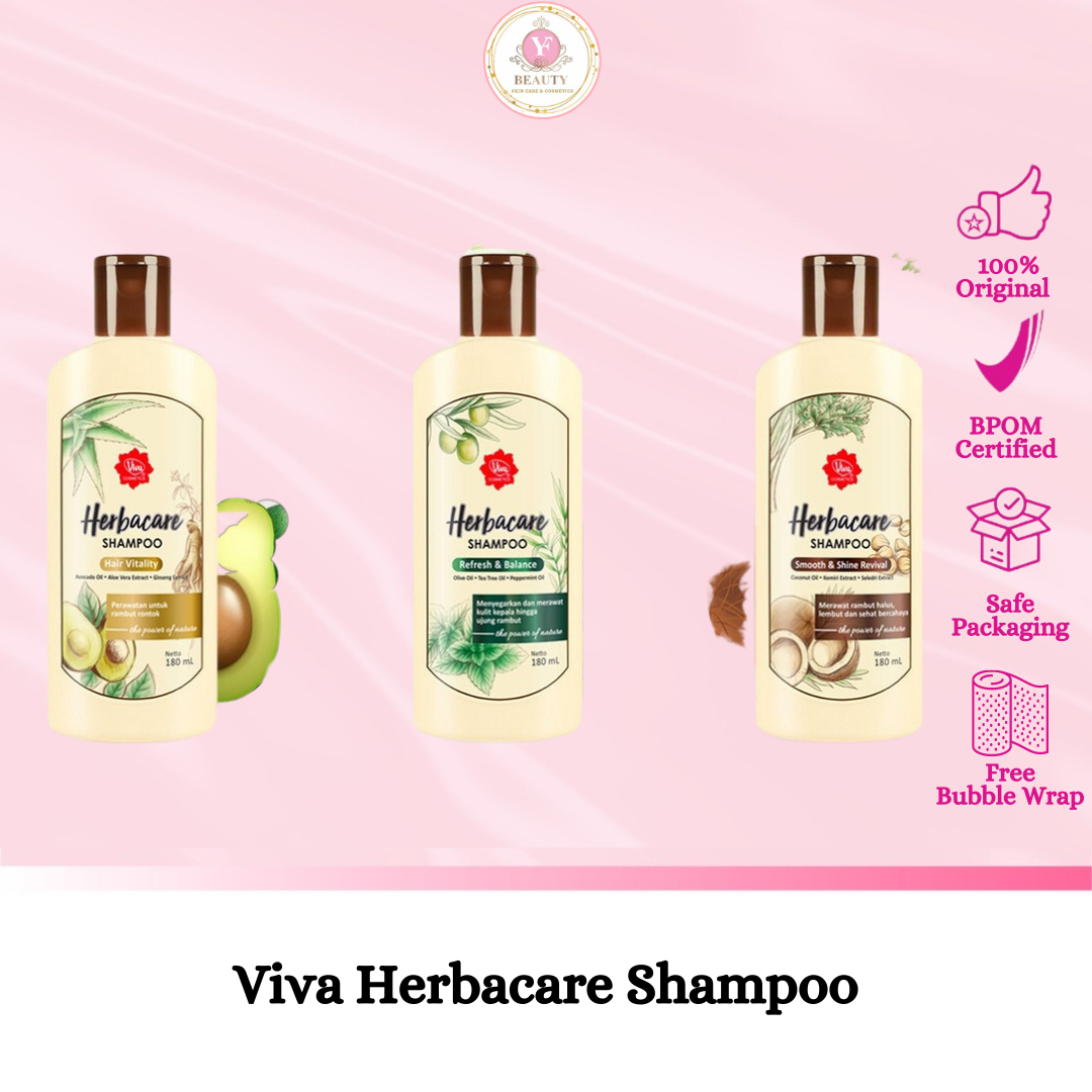 Jual YF BEAUTY Viva Herbacare Shampoo - 180ml | Shopee Indonesia