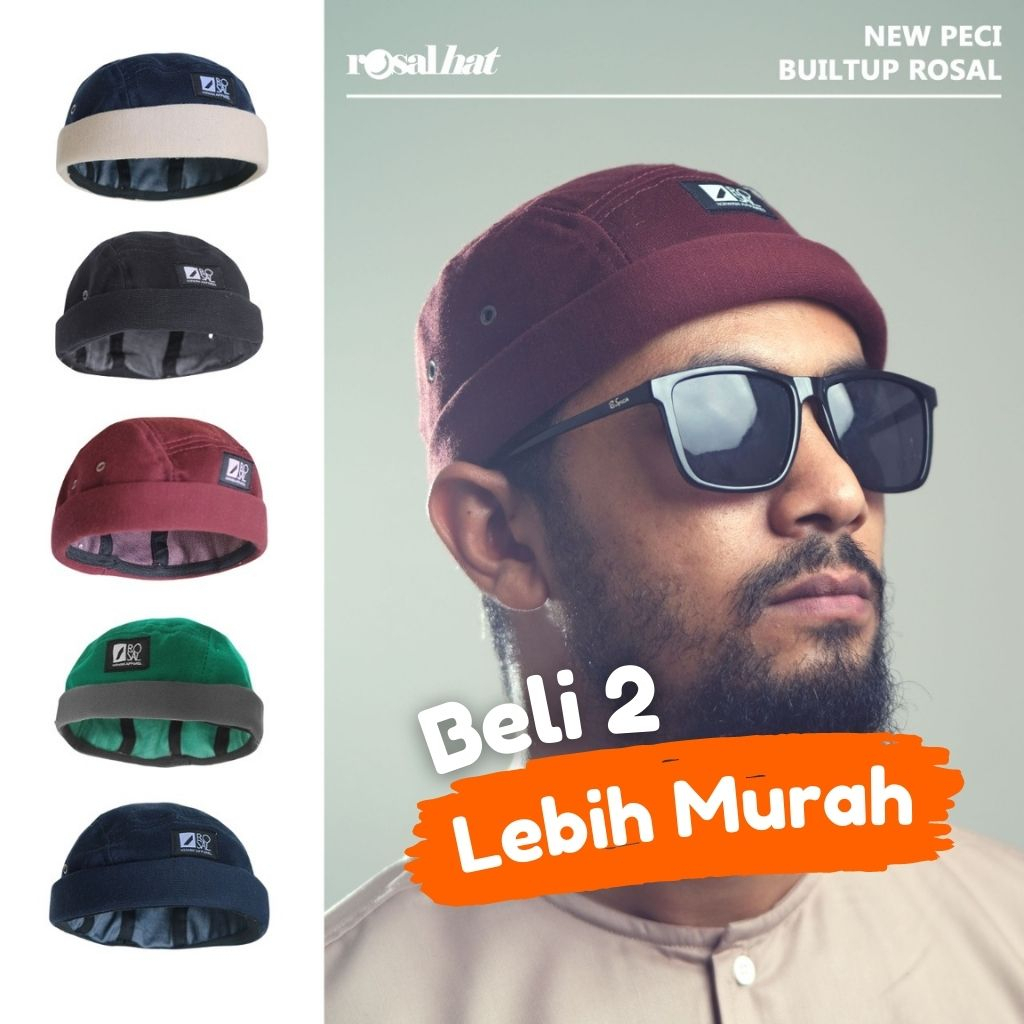 Jual Kopiah Peci Cap Mikihat Builtup Dewasa Rosal | Shopee Indonesia