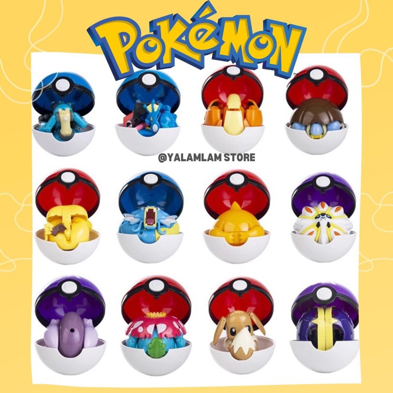 Jual Mainan Pokemon Pokeball Deform Deformation Gengar Charizard ...