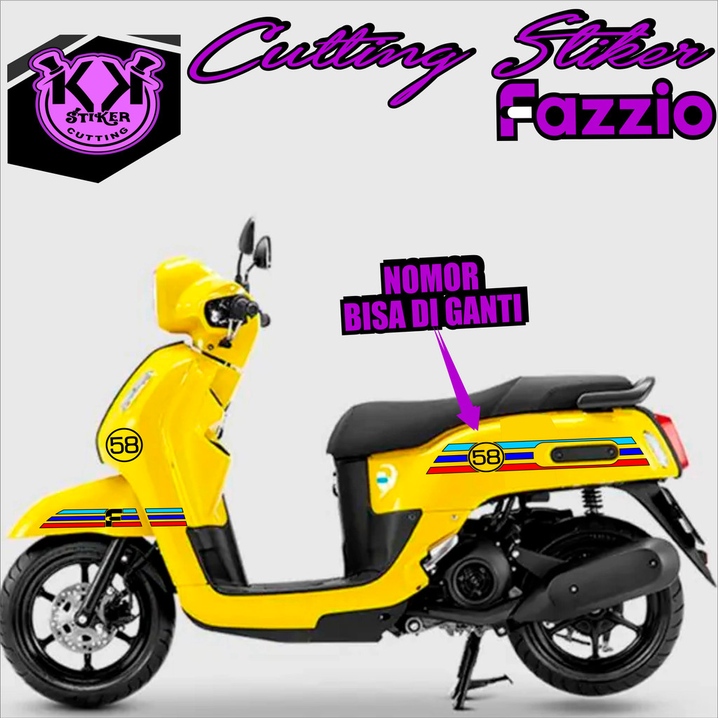 Jual SC.128/STICKER CUTTING/STICKER/CUTTING/STIPING FAZZIO/STIKER ...