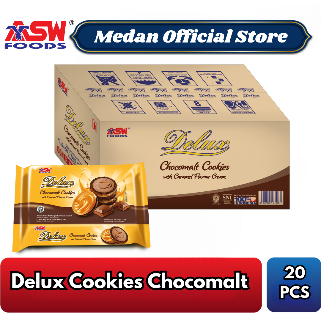 Jual Delux Chocomalt Cookies 160 Gram ( KARTON isi 20 Pcs ) | Shopee ...