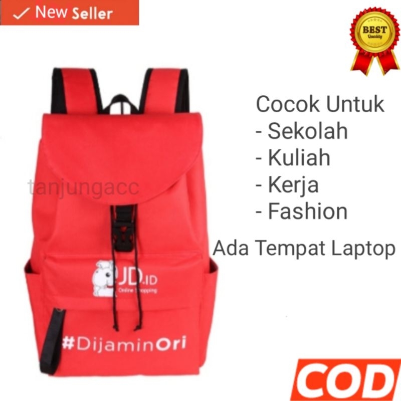 Jual (NEW) Tas Punggung JD IDPria Tas Ransel Merah Kuda Poni Backpack ...