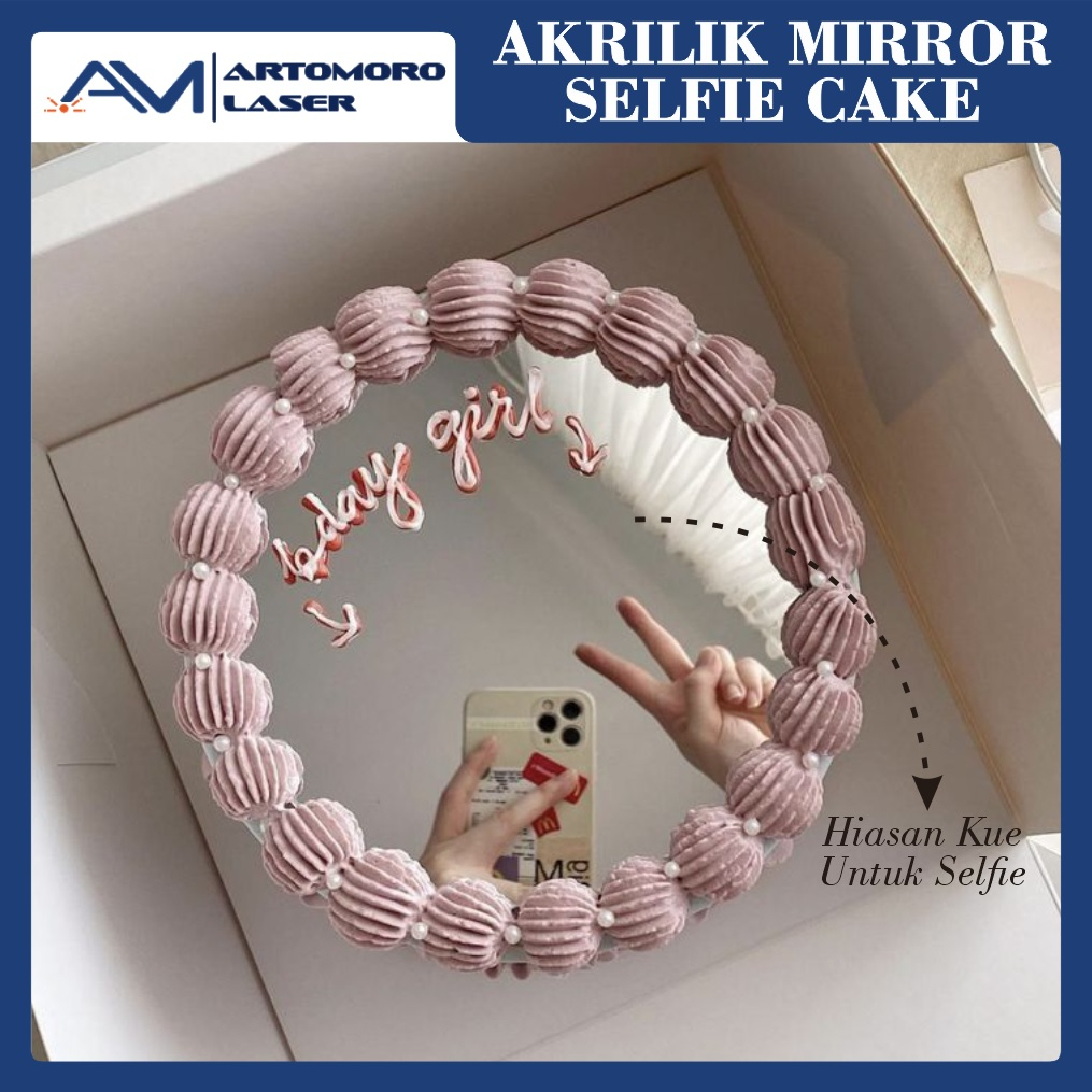 Jual HIASAN KUE AKRILIK CERMIN MIRROR KACA | AKRILIK DEKORASI | HIASAN ...