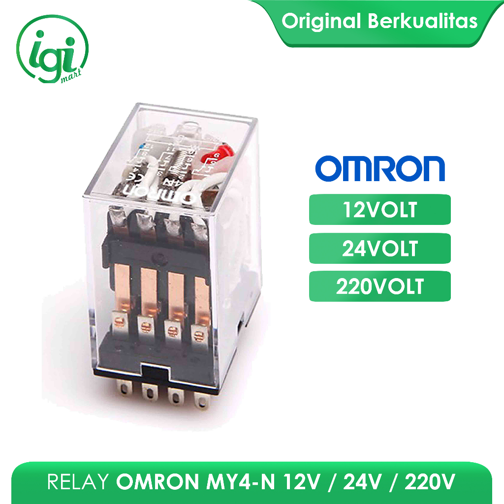 Jual RELAY MY4 12V / RELAY MY4N 24V / RELAY MY4-N 220V 14 PIN | Shopee Indonesia