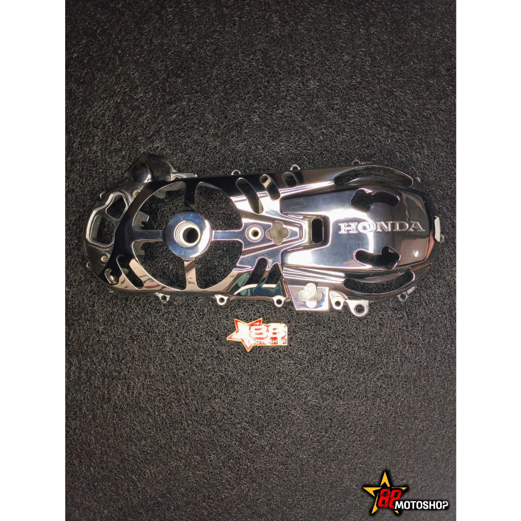 Jual Cover/CrankCase CVT Beat Karbu Chrome Bolong | Shopee Indonesia