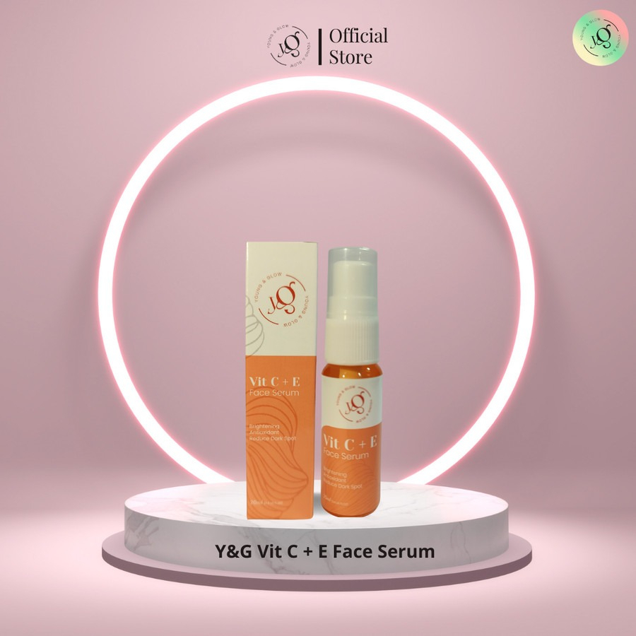 Jual Y&G Young&Glow Vit C + E Face Serum 20ml | Shopee Indonesia