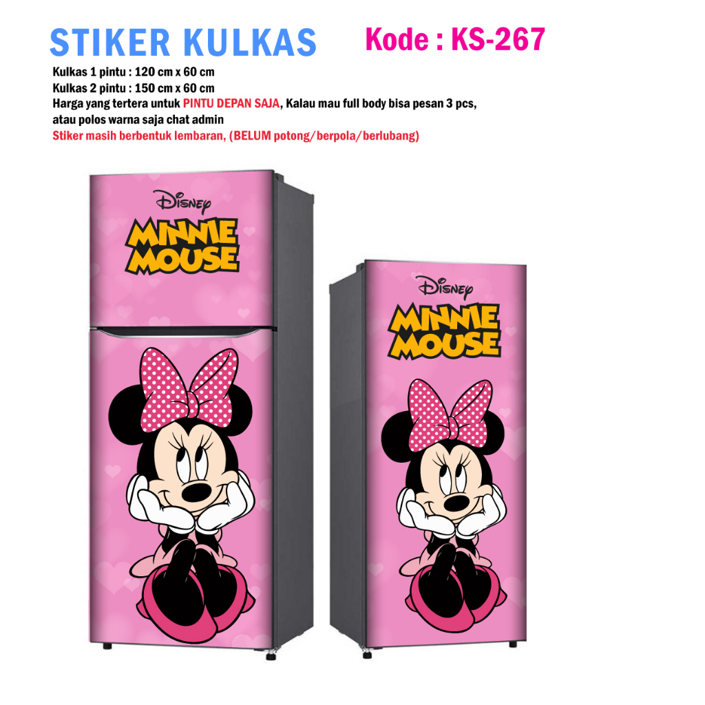 Jual Stiker Kulkas 1 Pintu dan Sticker Kulkas 2 pintu Kartun Tikus ...