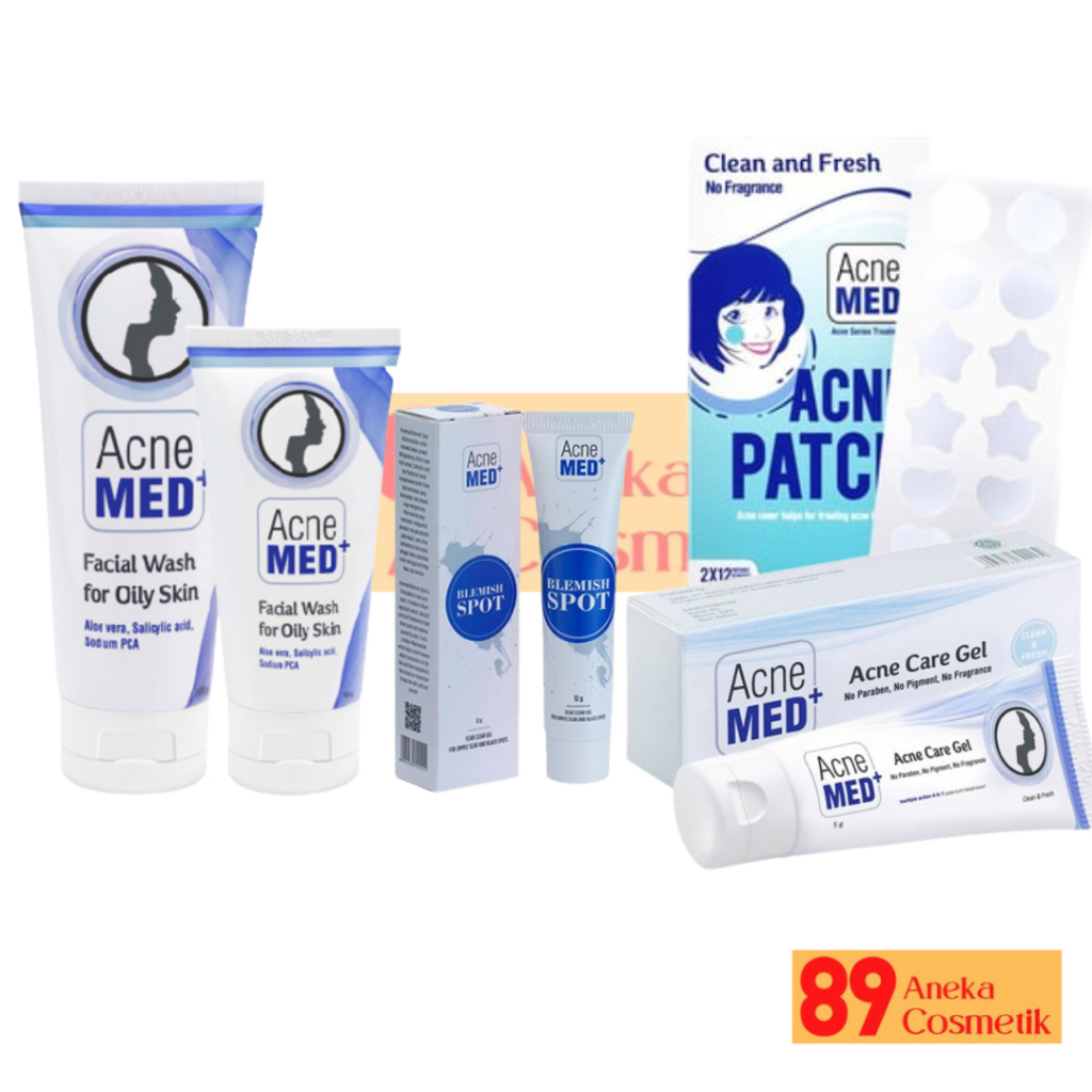 Jual Acnemed Facial Wash Acne Care Gel Blemish Spot Acne Patch - Obat ...