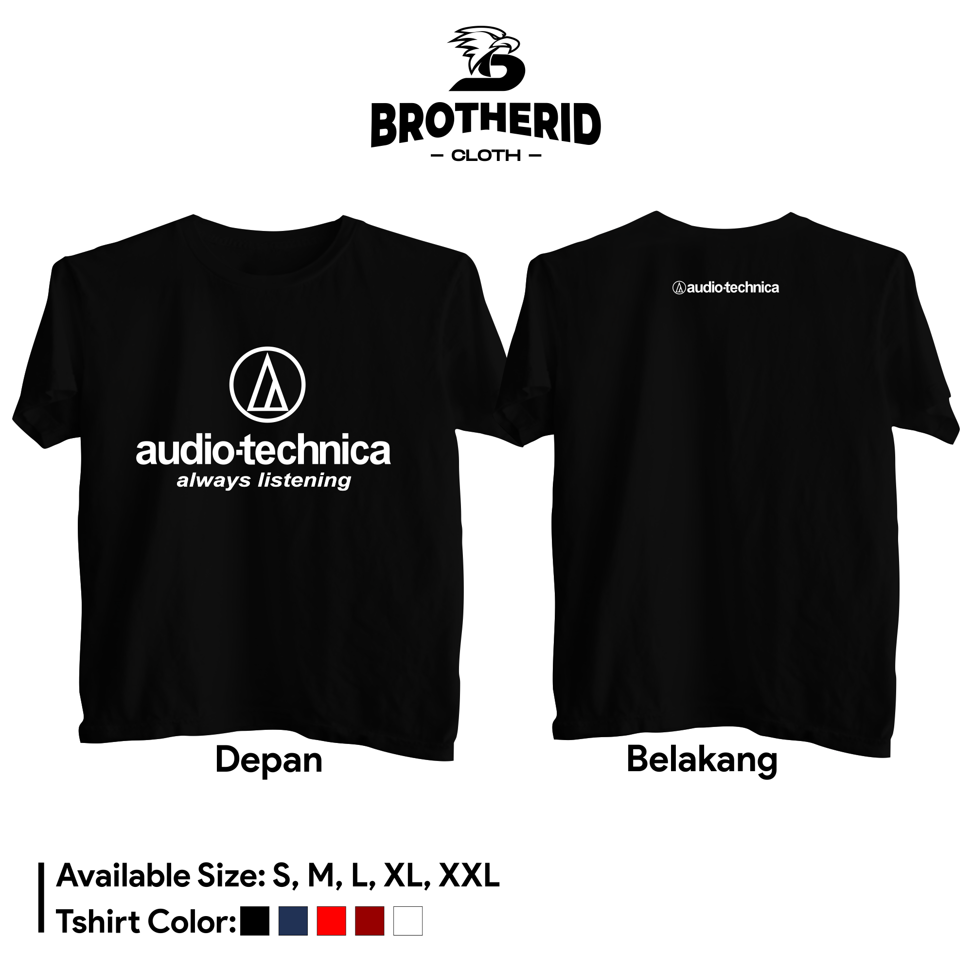 Jual Kaos Audio Technica Profesional Baju Operator Sound System ...