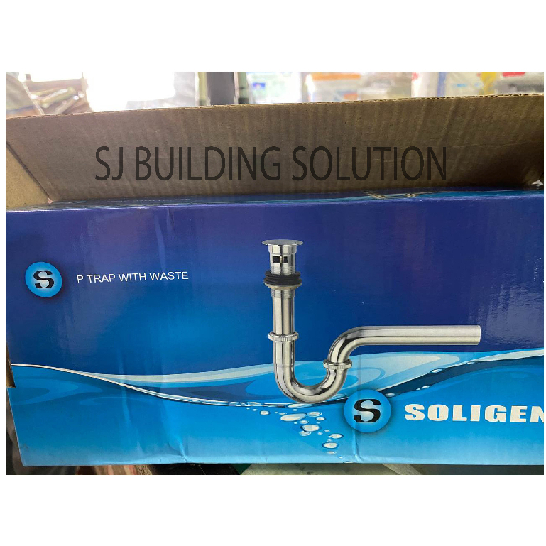 Jual Sifon Wastafel Leher Angsa Pencet Soligen Stainless Ukuran 1 1/4 ...
