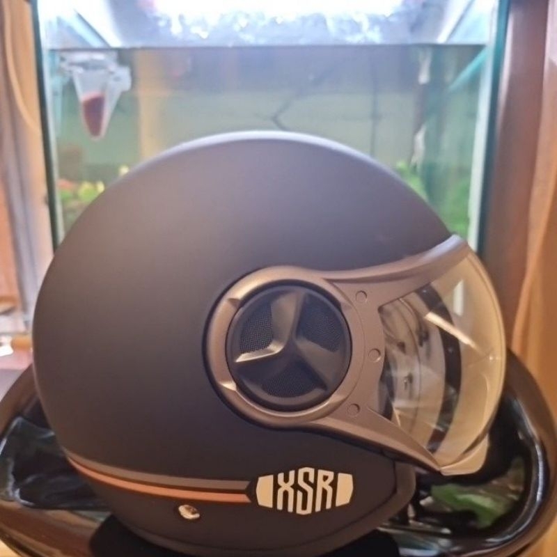 Jual helm bogo yamaha XSR warna hitam doff | Shopee Indonesia