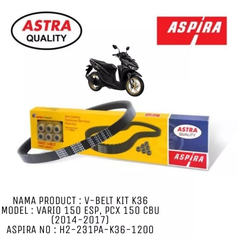 Jual Van Belt Motor Honda Vario 150 ESP k59 , PCX 150 CBU K36J ( 2014 ...