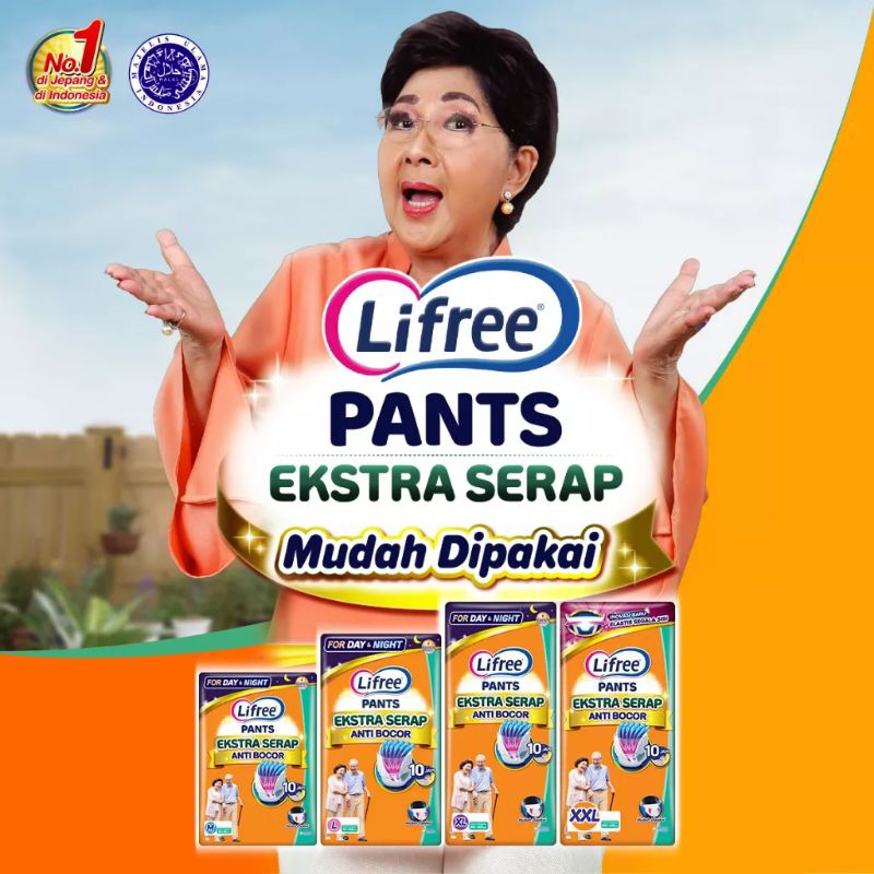 Jual LIFREE POPOK CELANA DEWASA EKSTRA SERAP ( 3 PACKS / 1 KARDUS ) | Shopee Indonesia