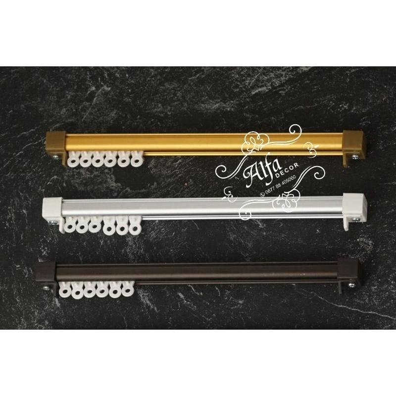 Jual Rell rel rail Rollet Rolet Allumunium gorden korden gordyn lengkap ...