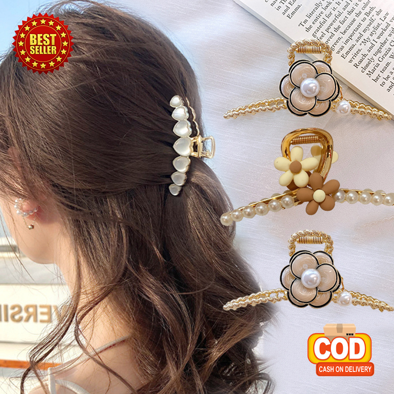 Jual Jepit Rambut Jedai Korea Dewasa Mutiara Pita Kupu Kupu Hair Clip ...