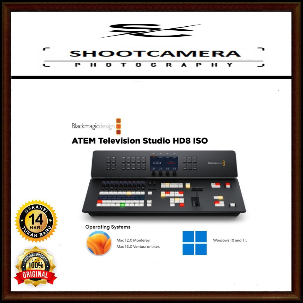 Jual BLACKMAGIC DESIGN ATEM TELEVISION STUDIO HD8 ISO ORIGINAL | Shopee ...