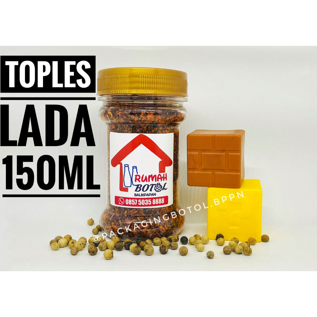 Jual TOPLES SAMBAL 150ML lada/rempah (Botol dan Tutup saja) PER-PCS ...