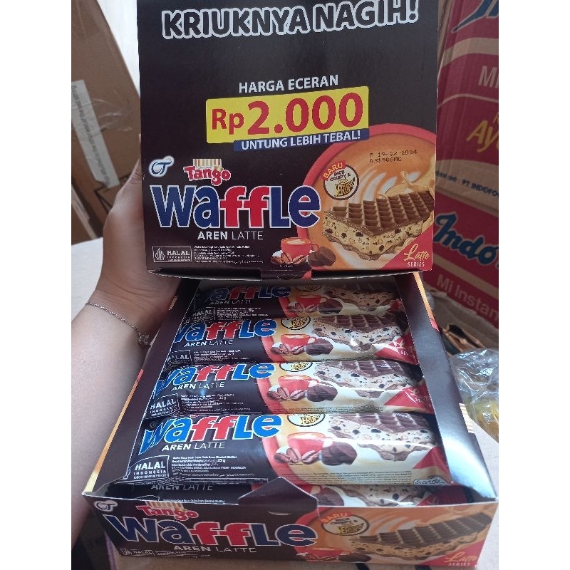 Jual Tango waffle Rasa Aren Latte ( 1box isi 12pcs) | Shopee Indonesia