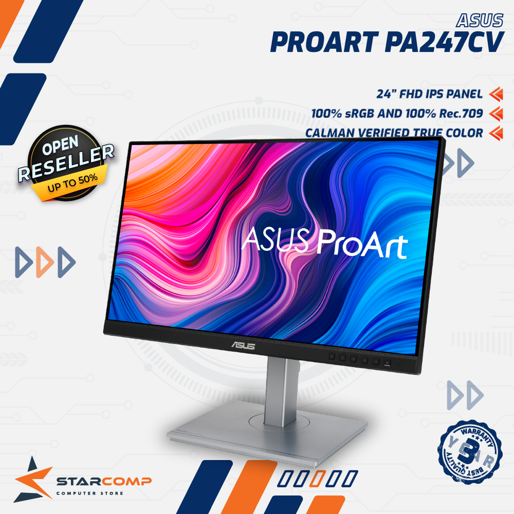 Jual ASUS ProArt Display PA247CV Professional Monitor 23.8" IPS USB-C ...