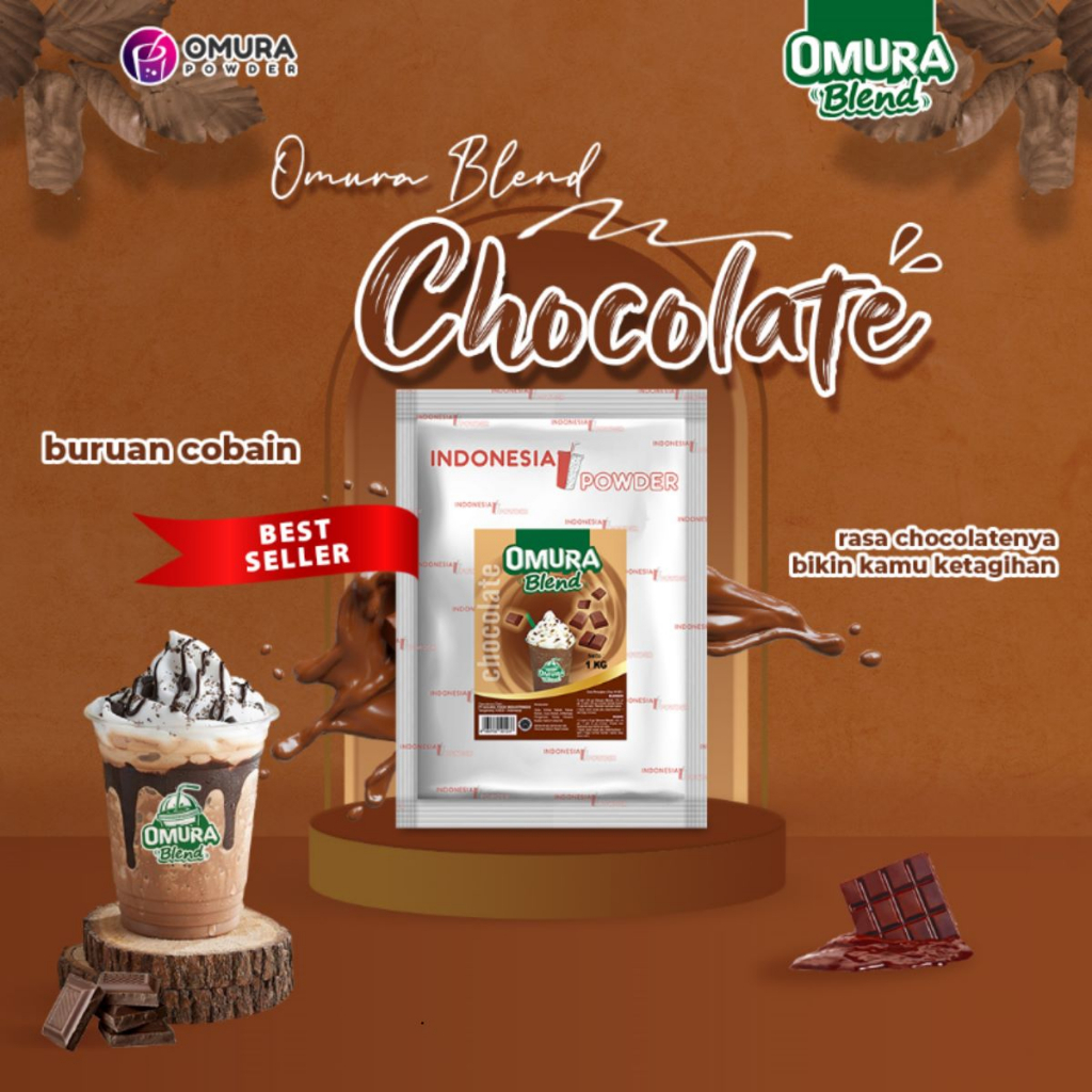 Jual BLEND Bubuk Minuman Premium Rasa Chocolate / Cokelat Mix Gula 1 Kg ...
