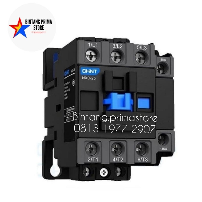 Jual Kontaktor / Contactor Tipe Baru NXC-25 / 220V 3P 40A 11Kw Merk Chint | Shopee Indonesia