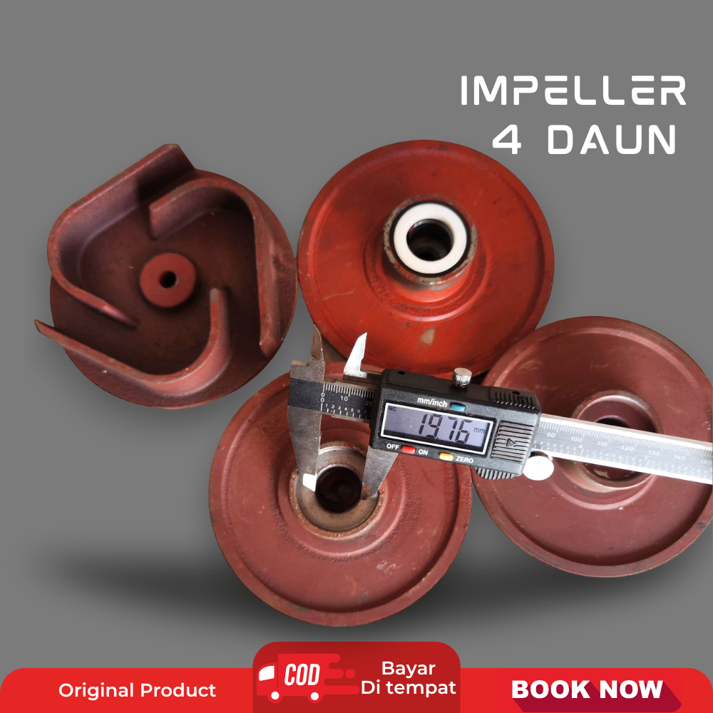 Jual jual kipas impeller akon diesel 3 dim impeller bahan besi cor 4 ...