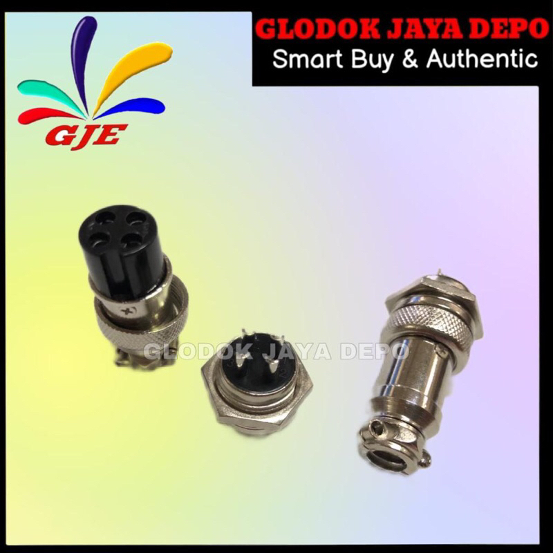 Jual CONECTOR BESI CB 4PIN (JACK & SOCKET SET) | Shopee Indonesia