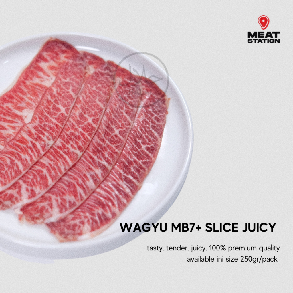 Jual Wagyu Slice Juicy MB 7+/ Wagyu MB 7+ Juicy / Beef Slice / Beef ...
