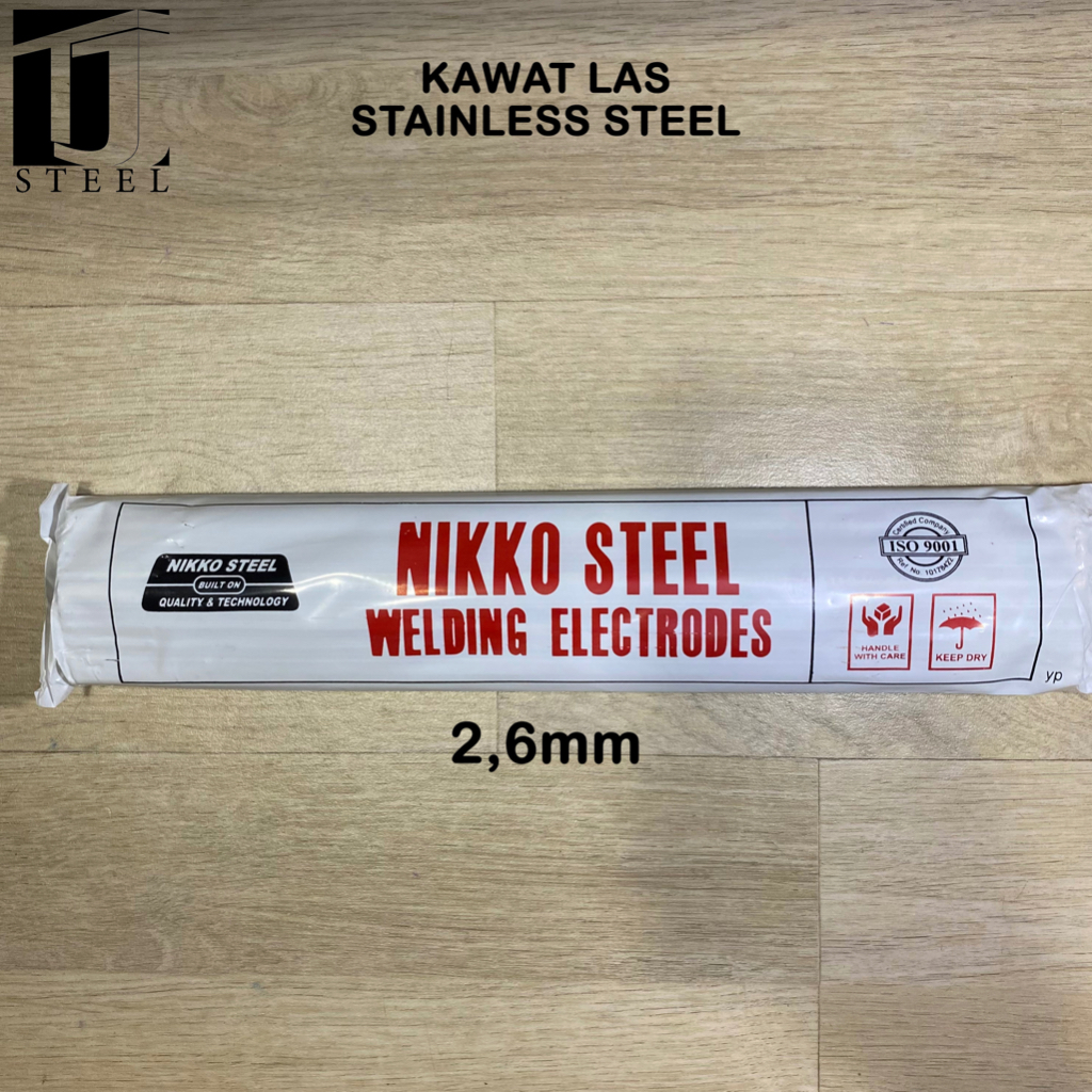 Jual KAWAT LAS STAINLESS STEEL MERK NIKKO STEEL WELDING ELECTRODES 2.6 ...
