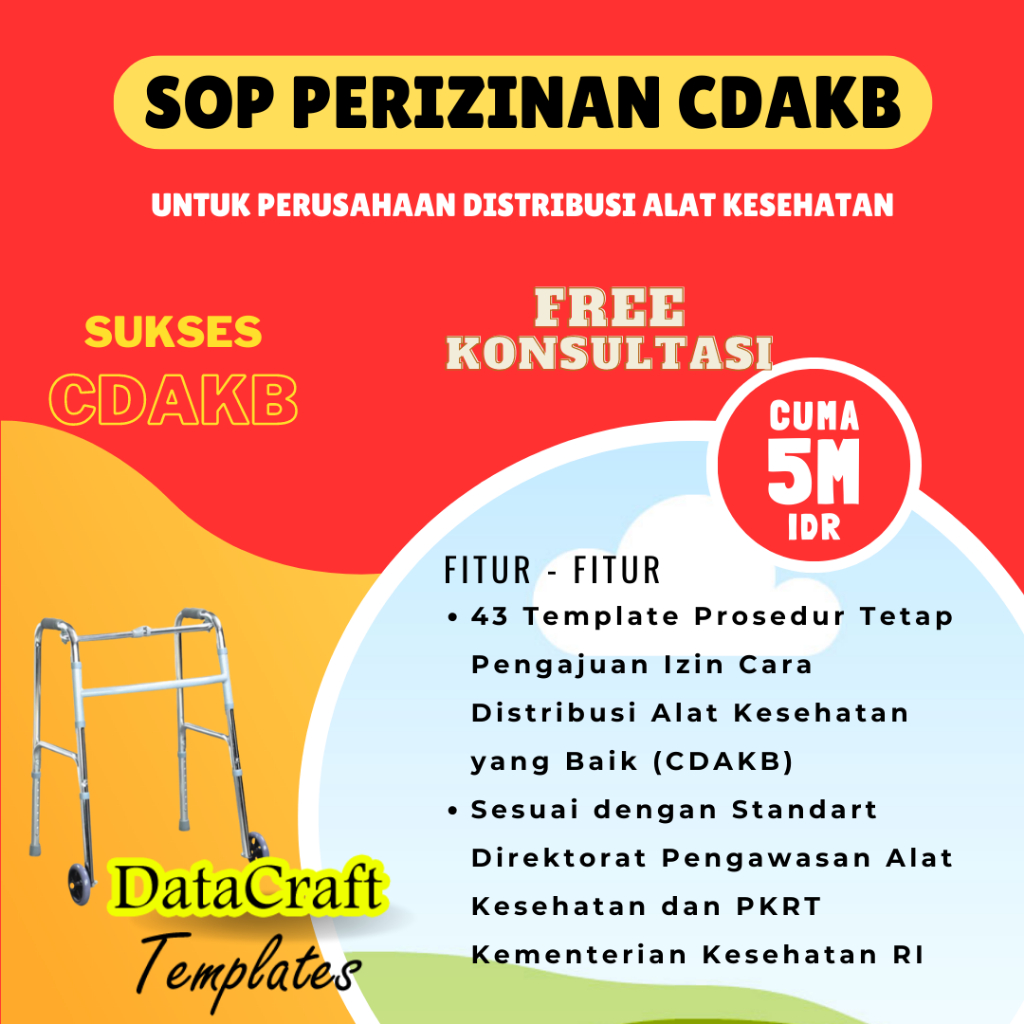 Jual Template SOP Pengajuan Izin CDAKB Perusahaan Alkes | Shopee Indonesia